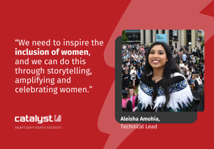 IWD 2024: Meet Aleisha Amohia: Rōpū kohinga Technical Lead | Catalyst IT